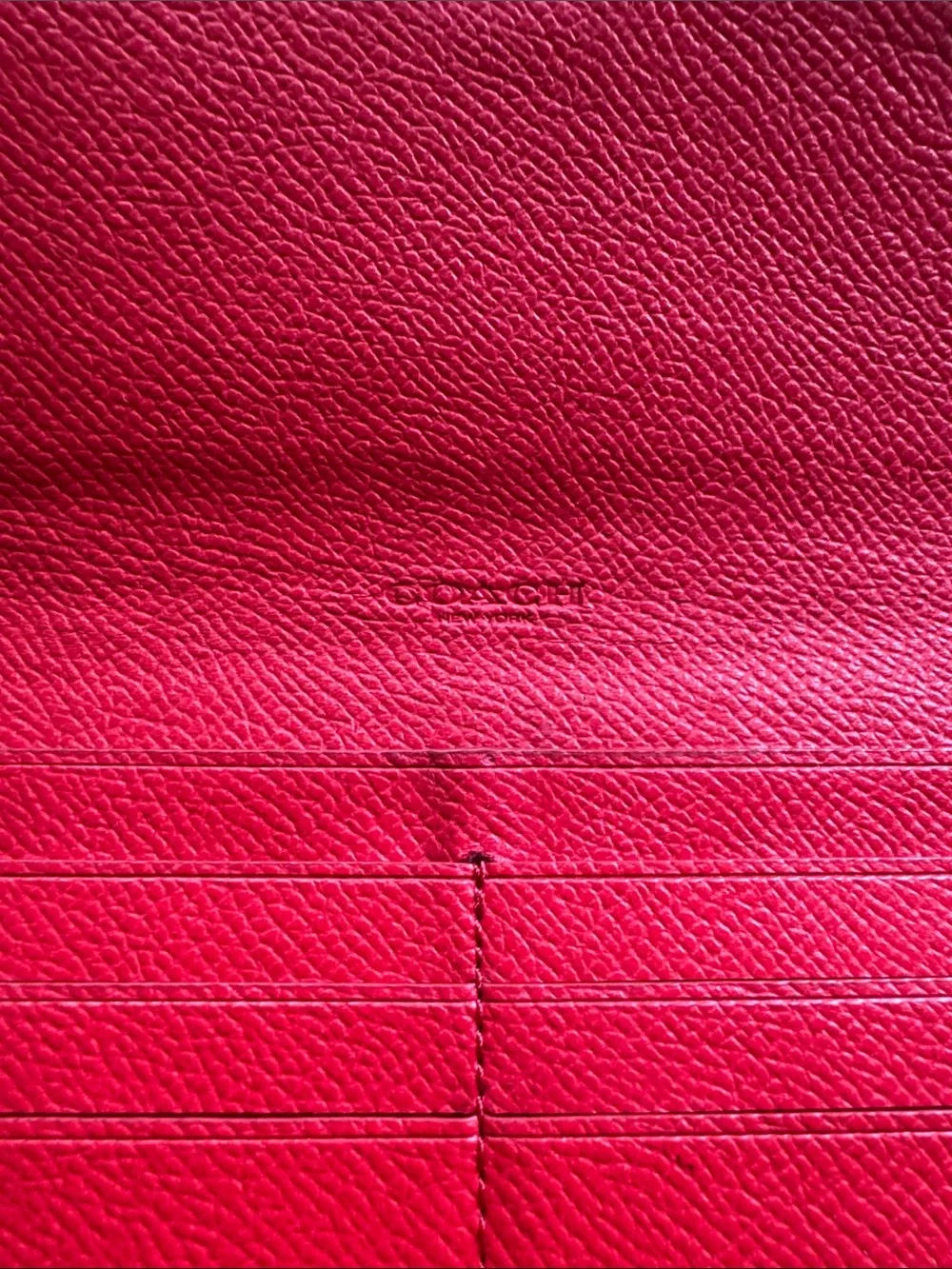 Coach | Bags | Coach F56488 True Red Pebble Leather 2 Piece Snap ...